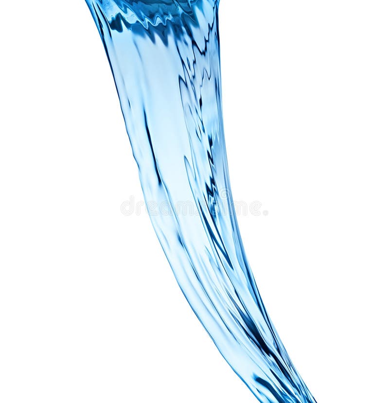 Water Splash, Jet Isolated on the White Stock Photo - Image of drip ...