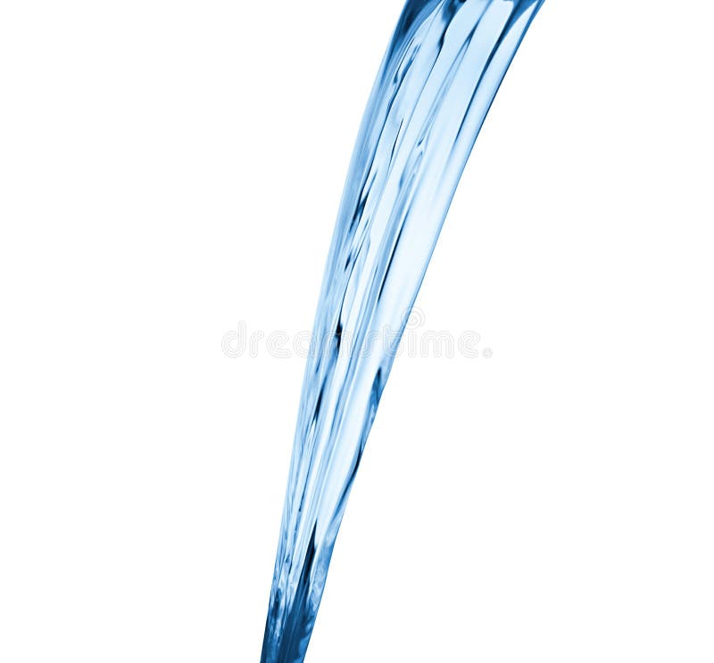 Water Splash, Jet Isolated on the White Stock Photo - Image of filament ...