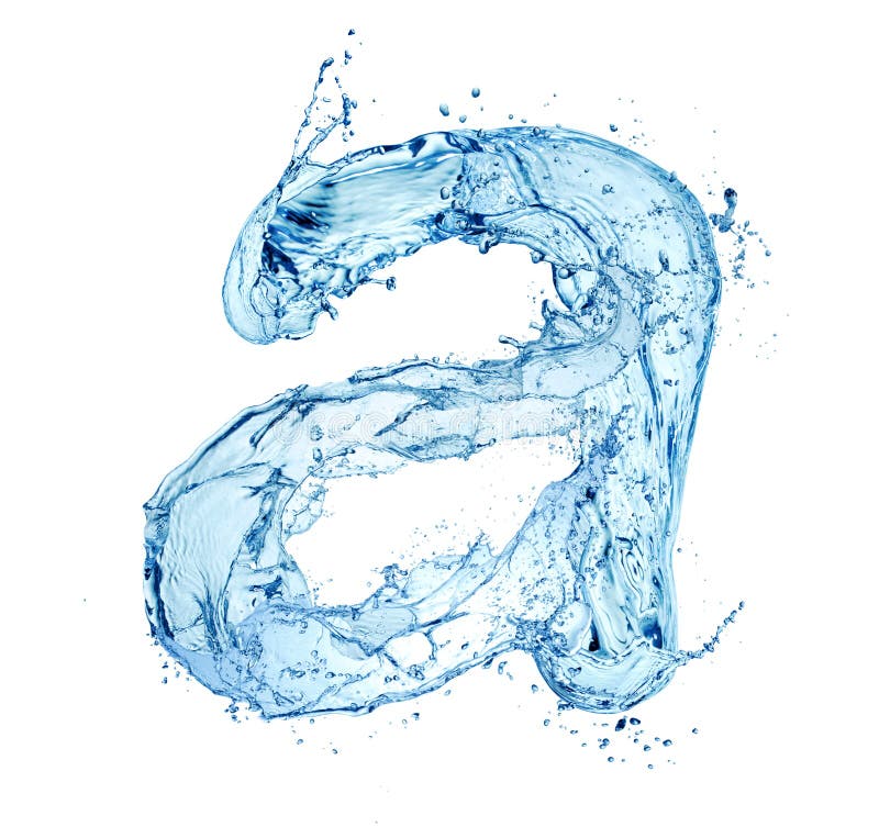 Water Splash Letter H Italic Type Stock Image - Image of aqua, cold ...
