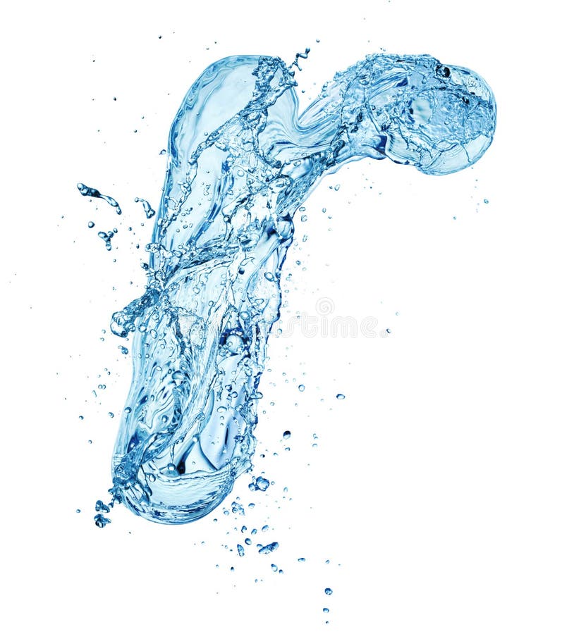 Water Splash Letter R Italic Type Stock Image - Image of flowing, blue ...
