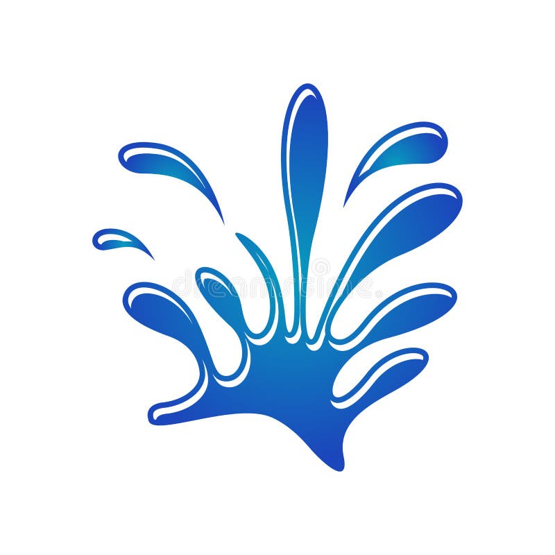 Water Splash Vector Template Stock Vector - Illustration of drink ...