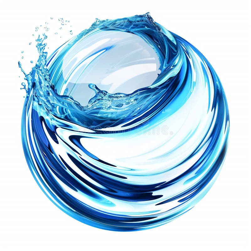 Water splash logo stock illustration. Illustration of futuristic ...
