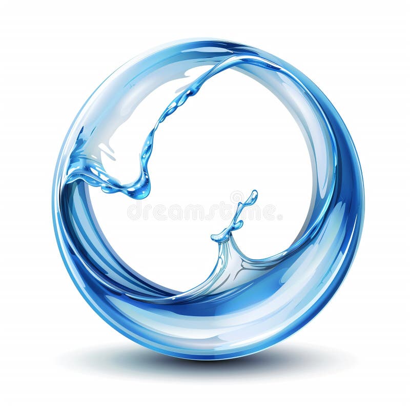 Water splash logo stock illustration. Illustration of design - 325758403