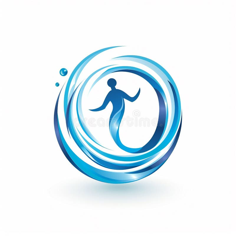 Water splash logo stock illustration. Illustration of blue - 325758524