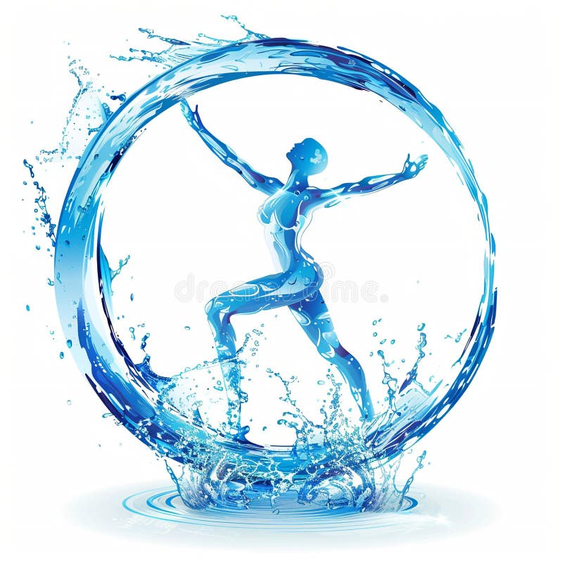 Water splash logo stock illustration. Illustration of isolated - 325758398
