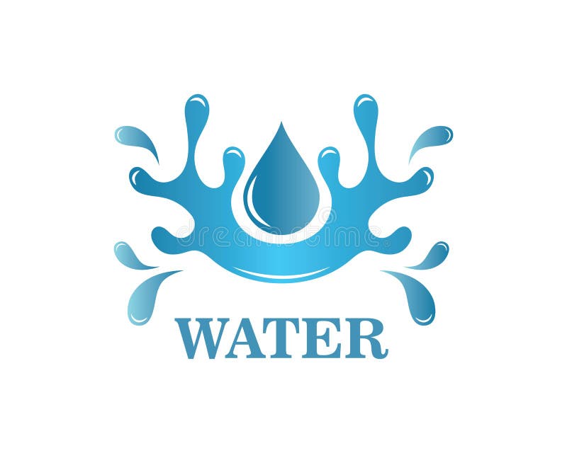 Water Splash Logo Icon Illustration Design Stock Vector - Illustration ...