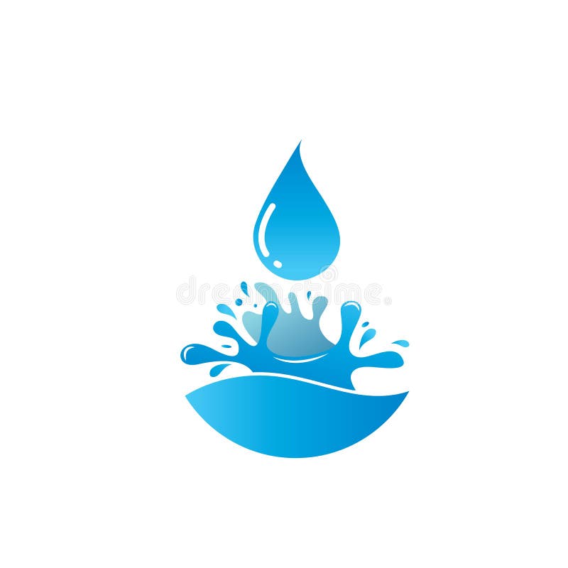 Water Splash Logo Icon Illustration Design Stock Vector - Illustration ...