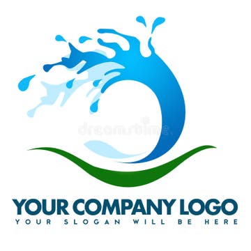 Water Splash Logo stock illustration. Illustration of designs - 34058444