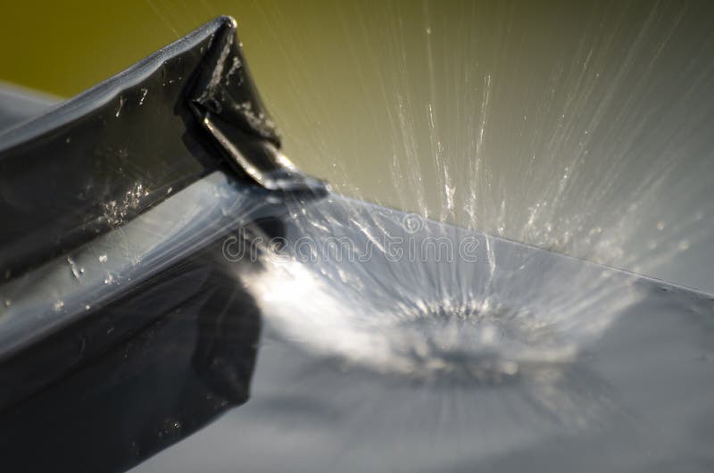Water Splash on Metal Windowsill Stock Image - Image of abstract ...