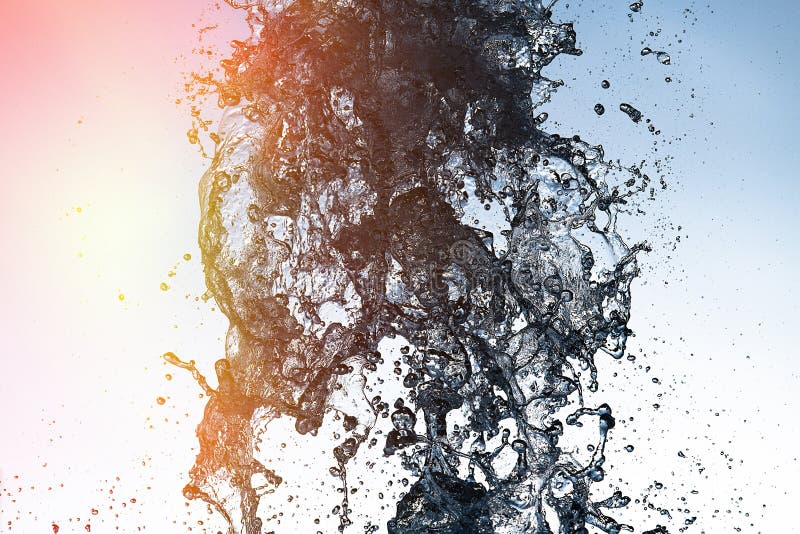 Water Splash Move Nature Light Abstract Close Up Stock Image - Image of ...