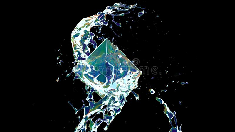 Water Splash Alpha Channel Liquid. Beauty Nature Super Slow Motion 1000 ...