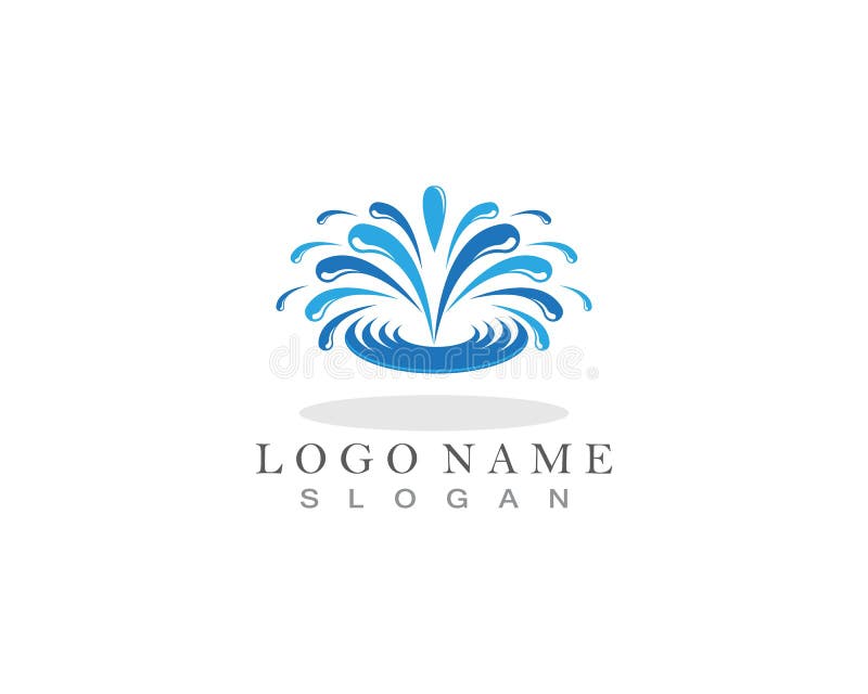 Water Splash Ocean Company Logo Vector Stock Vector - Illustration of ...