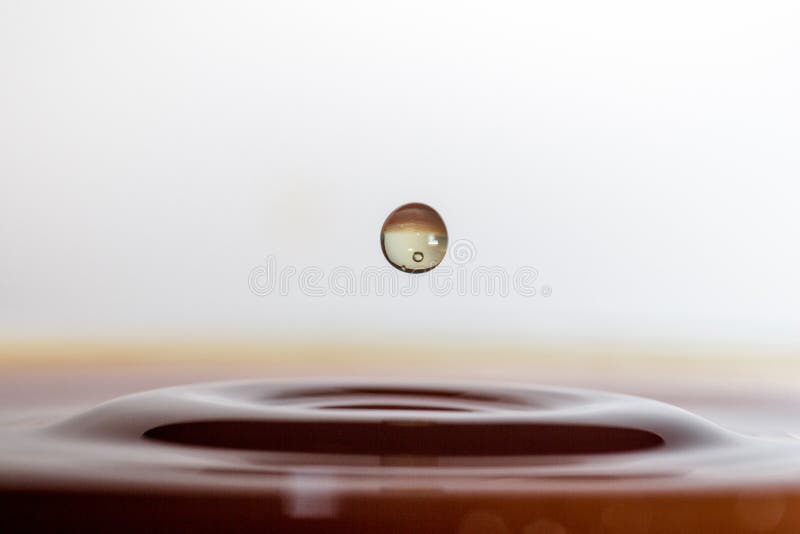 Water Splash with One Drop and Waves Stock Photo - Image of editable ...