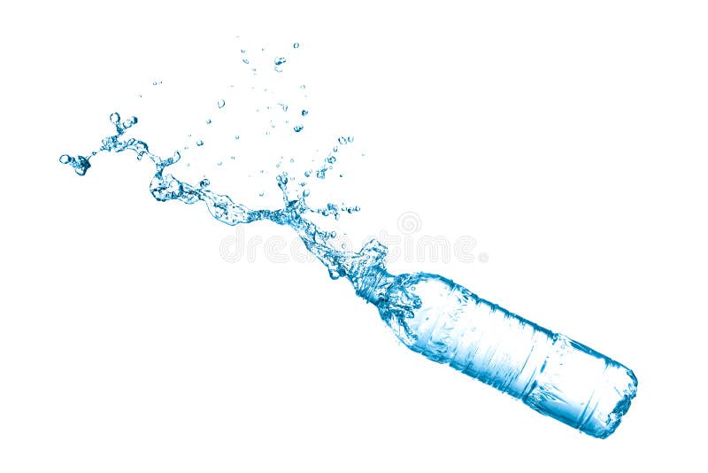 Water Splash from a Plastic Bottle Stock Photo - Image of abstract ...