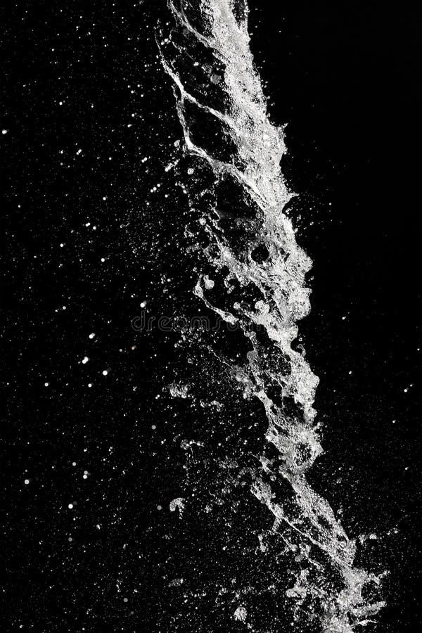 Water Splash Over Black Background Stock Photo - Image of abstract ...