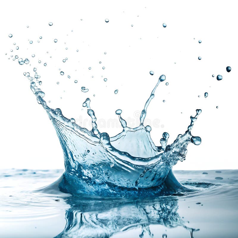 Water Splash â€ Pure Water Element Isolated Stock Illustration ...