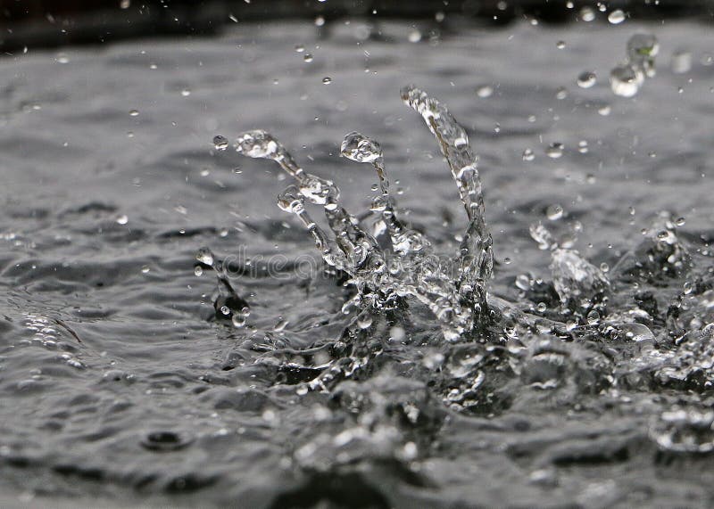 Water splash stock image. Image of rainy, rain, splash - 96735797