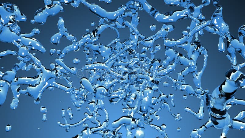 Water Splash Animation with Transparent Background Stock Footage ...