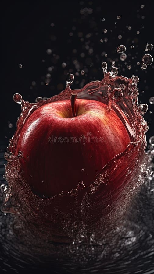 Apple Drops Splash Stock Illustrations – 418 Apple Drops Splash Stock ...