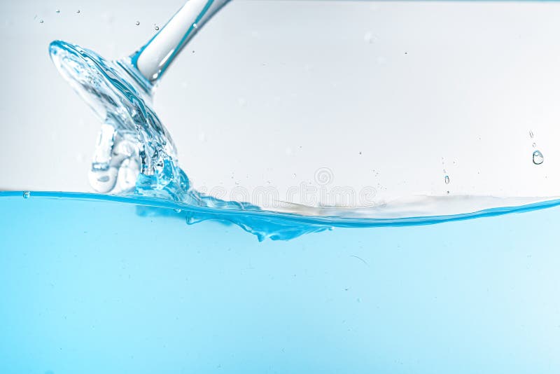 Water Splash and Ripple Isolated on White Background Stock Photo ...