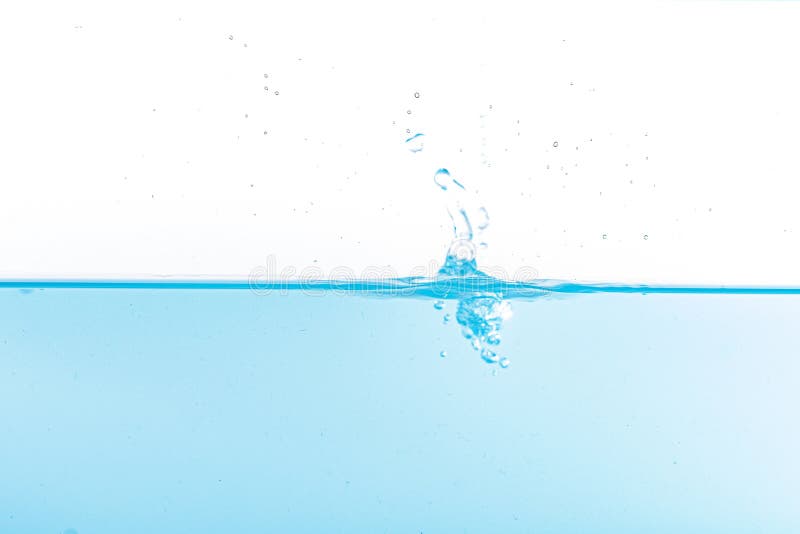 Water Splash and Ripple Isolated on White Background Stock Image ...