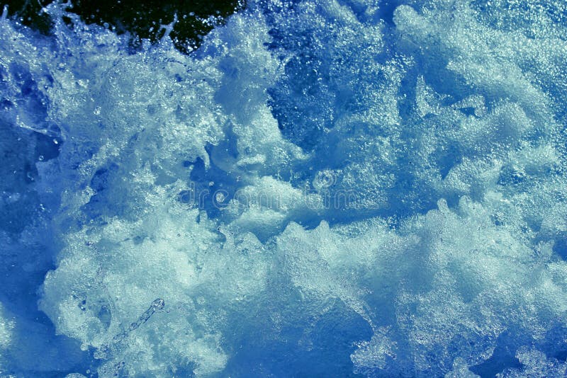 Water Splash River Stream Drops Foam Background Stock Image - Image of ...