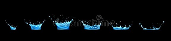 Water Splash Sequence Animation Sprite Sheet. Stock Vector ...