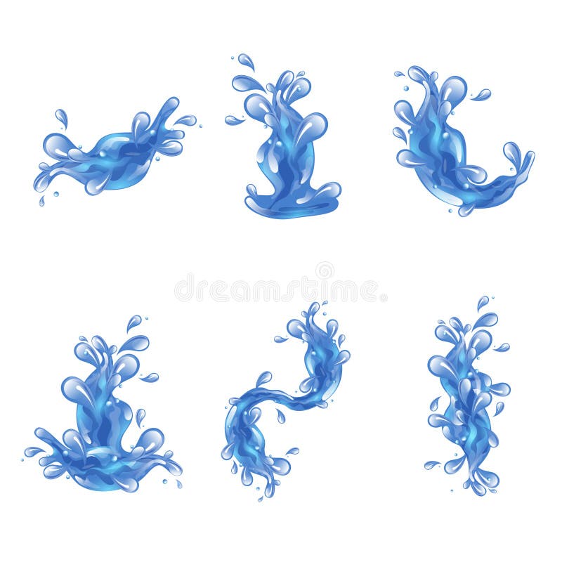 Water emblem set stock vector. Illustration of quality - 63833811