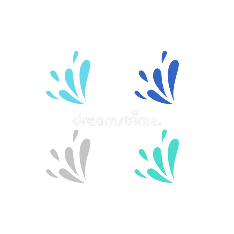 Water Splash Sign Symbol Logo Stock Vector - Illustration of splash ...