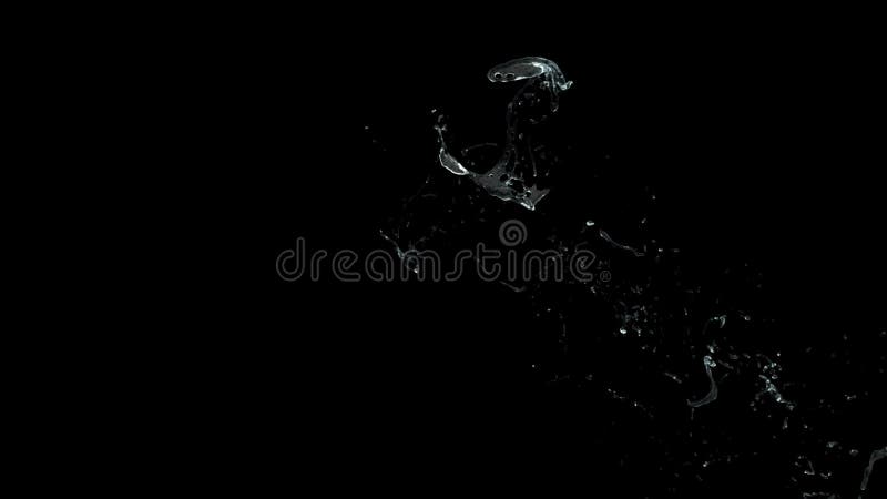 Water Drop Splash - 3 Shots - Slomotion with Alpha Stock Video - Video ...