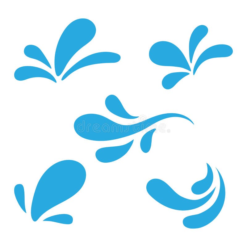 Splash Water, Water Icon, Water Splashing Shape, Aqua Drop, Water ...