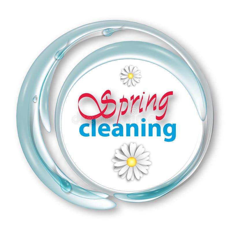 Spring Cleaning Service Concept. Tools for Cleanliness and Disinfection ...