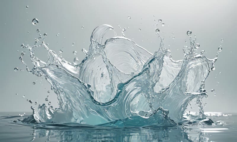 Water Splash on the Surface Stock Illustration - Illustration of ...