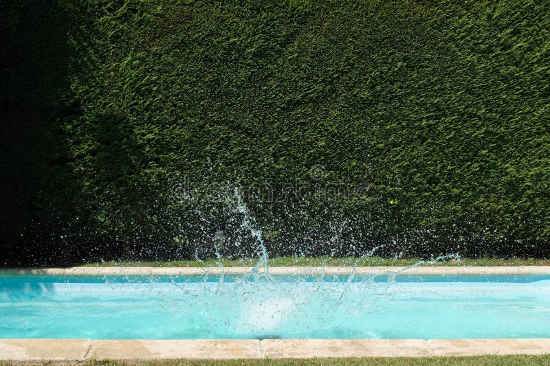 Water Splash from a Swimming Pool Stock Photo - Image of splash ...