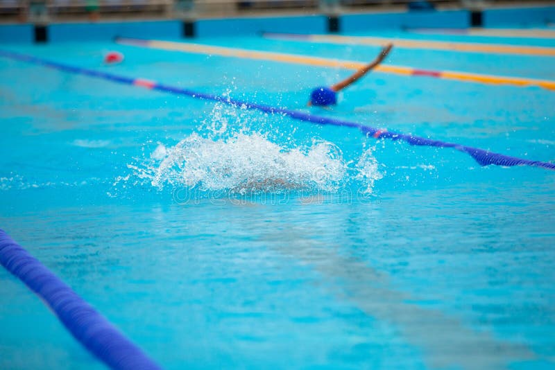 Water Splash in Swimming Pool. Summer Vacation Holiday. Stock Image ...
