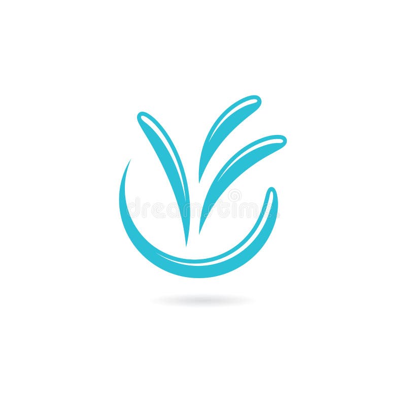 Water Splash Symbol and Icon Logo Template Vector Stock Vector ...
