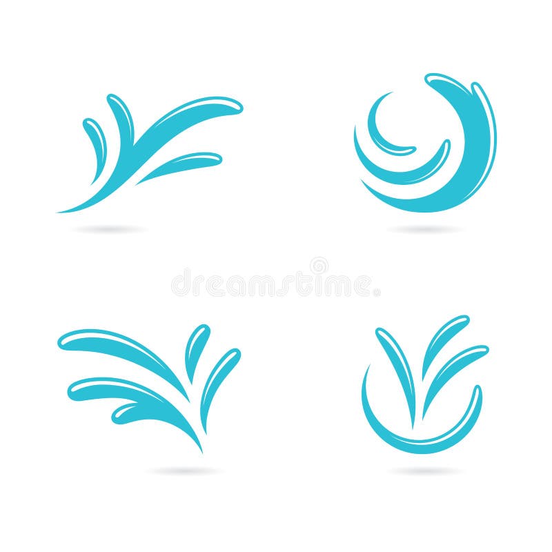 Water Splash Symbol and Icon Logo Template Vector Stock Vector ...