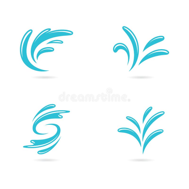 Water Splash Symbol and Icon Logo Template Vector Stock Vector ...