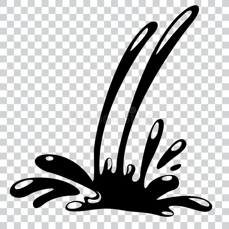 Water splash symbol stock vector. Illustration of energy - 268474491