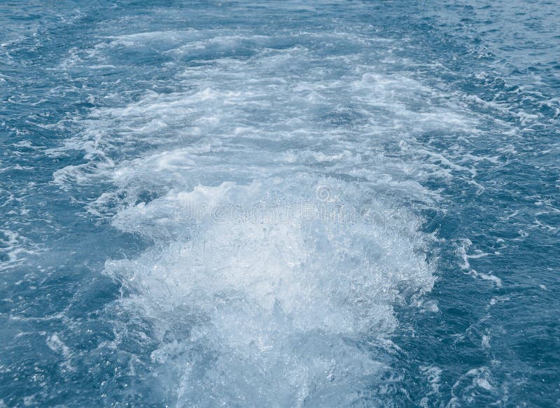 Water Splash Trail Behind Boat Motor. Stock Image - Image of surface ...