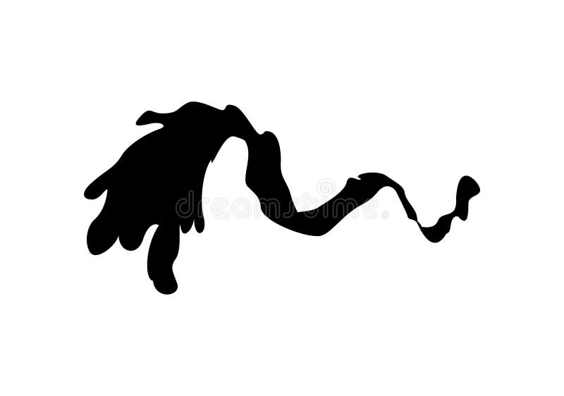 Water Splash Vector Black Silhouette, Liquid Water Splashes, Falling ...