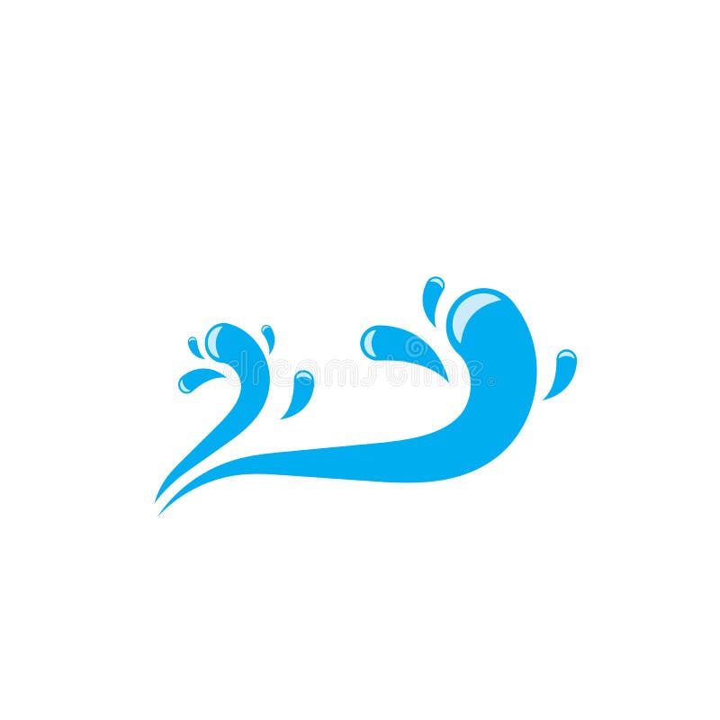 Water Splash Vector Illustration Design Stock Vector - Illustration of ...