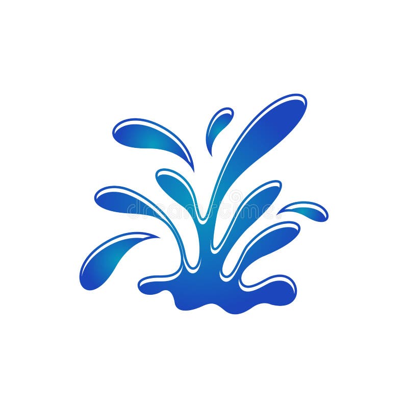 Water Splash Vector Template Stock Vector - Illustration of liquid ...