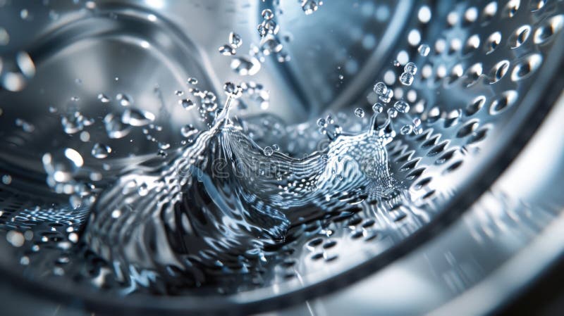 The Water Splash in Washing Machine. AI Generated Stock Photo - Image ...