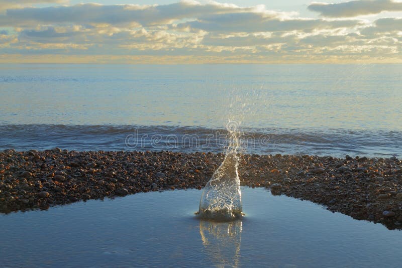 Water splash stock image. Image of shingle, water, beautiful - 166726143
