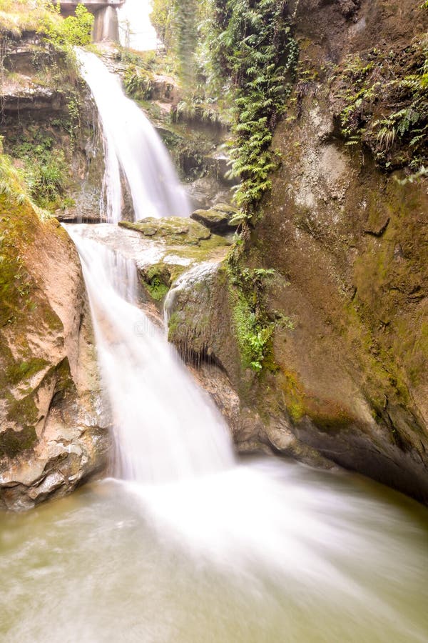 Water Splash Waterfall stock image. Image of tropical - 150189501