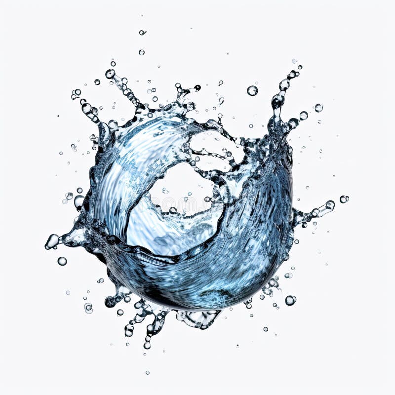 Water splash on white stock illustration. Illustration of clear - 290703985