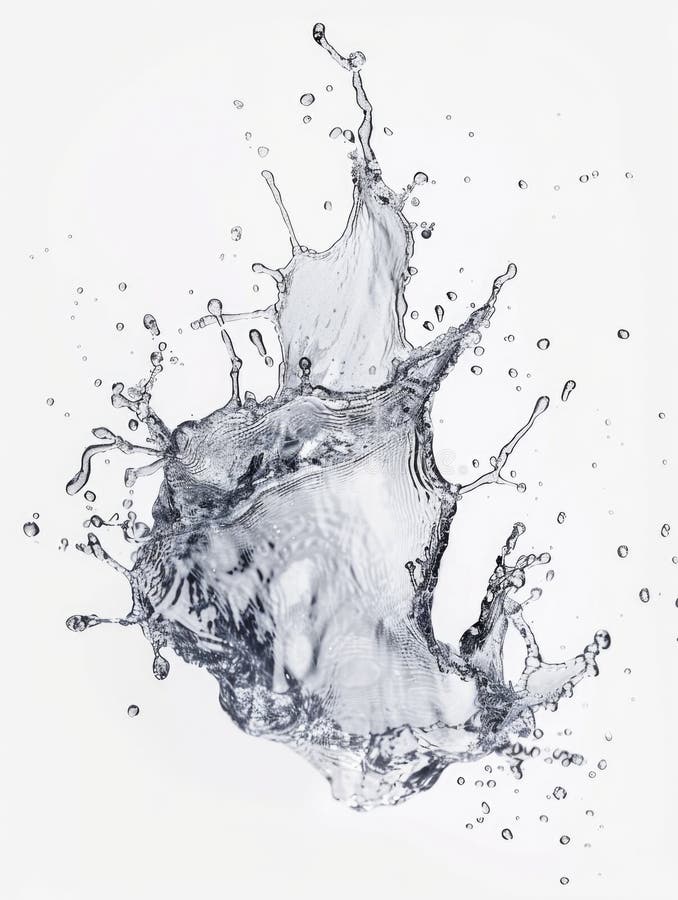 Water Splash White Surface stock illustration. Illustration of ...