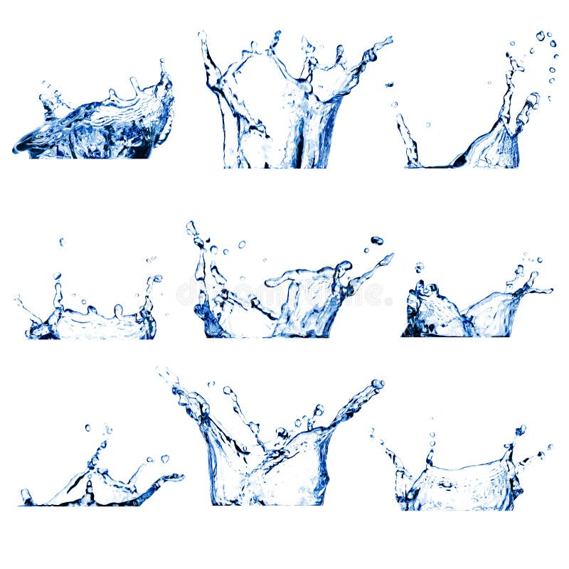 Water splashes stock image. Image of aqua, isolated, ecology - 18970777