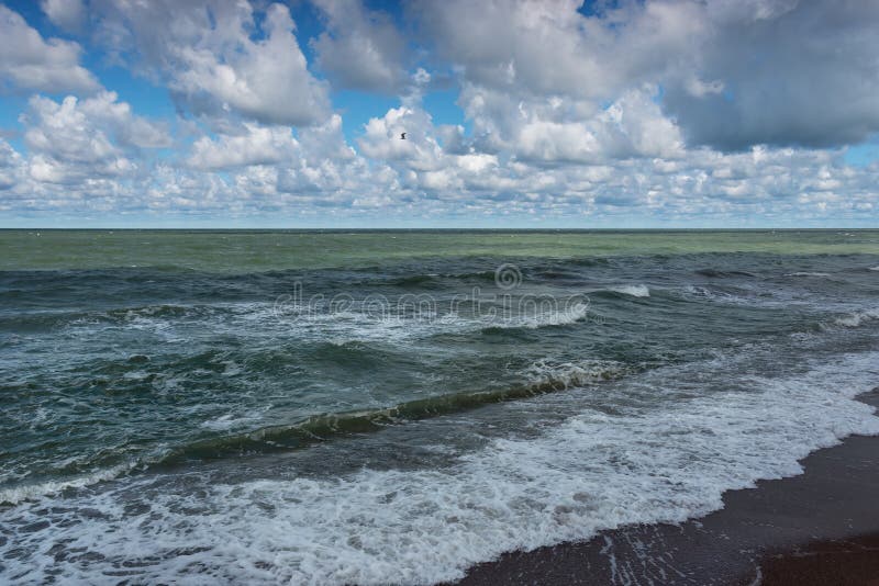 Water splashes by the sea stock image. Image of horizon - 248250283
